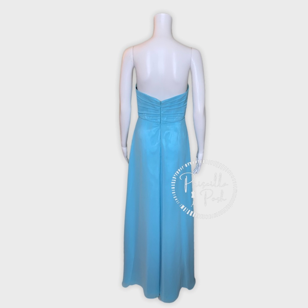 Alyce B’dazzle Blue Strapless Crystal Prom Gown - Gem